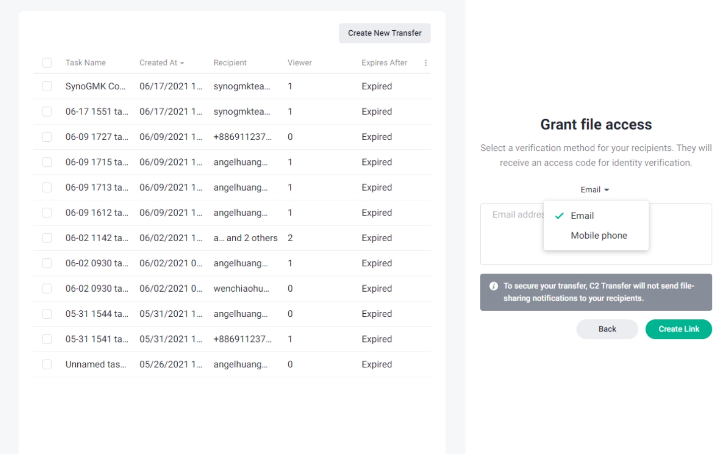 Synology C2 | C2 Transfer